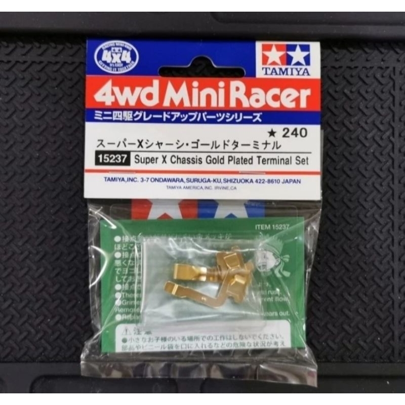 Tamiya 15237 SUPER X CHASIS gold PLATED terminal setfor VZ,FM-A,AR,VS ...