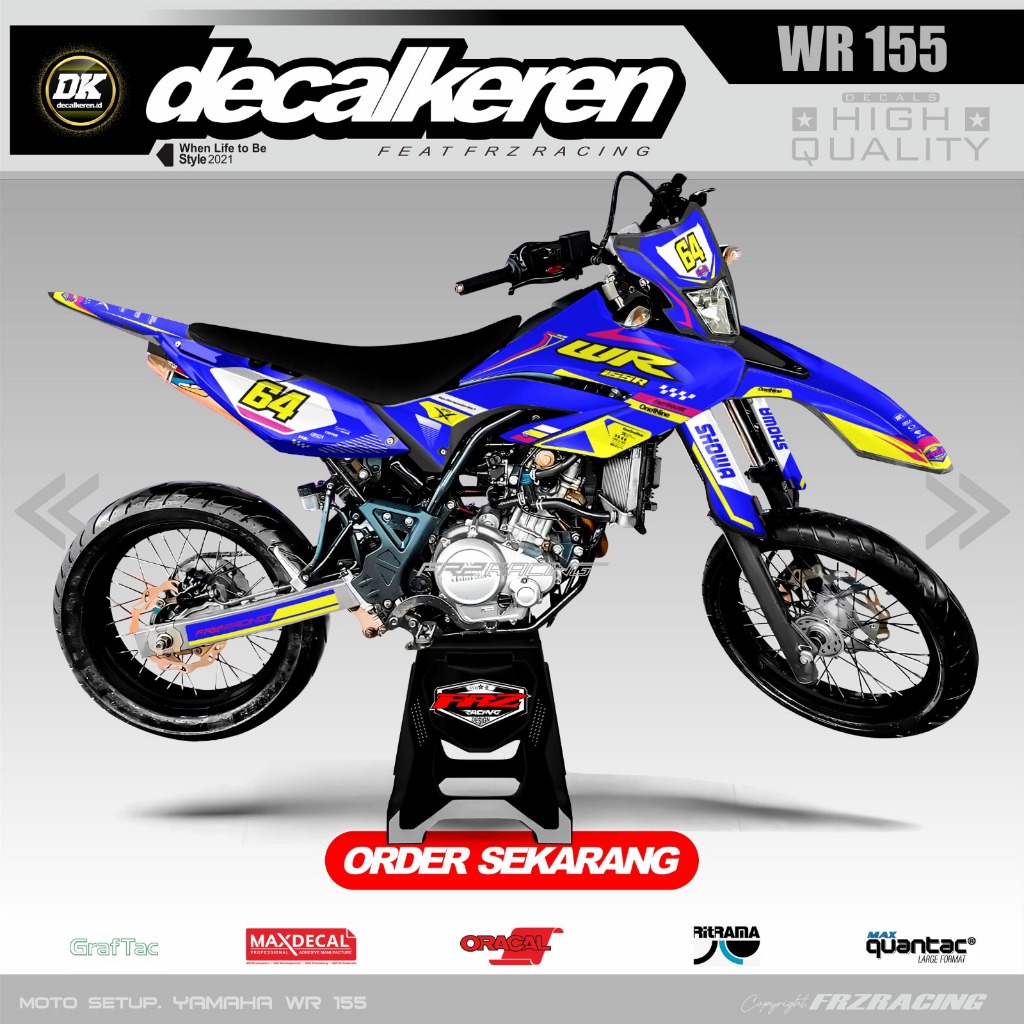 Yamaha WR 155 R Motorcycle Sticker Decal Full Body Supermoto Latest ...