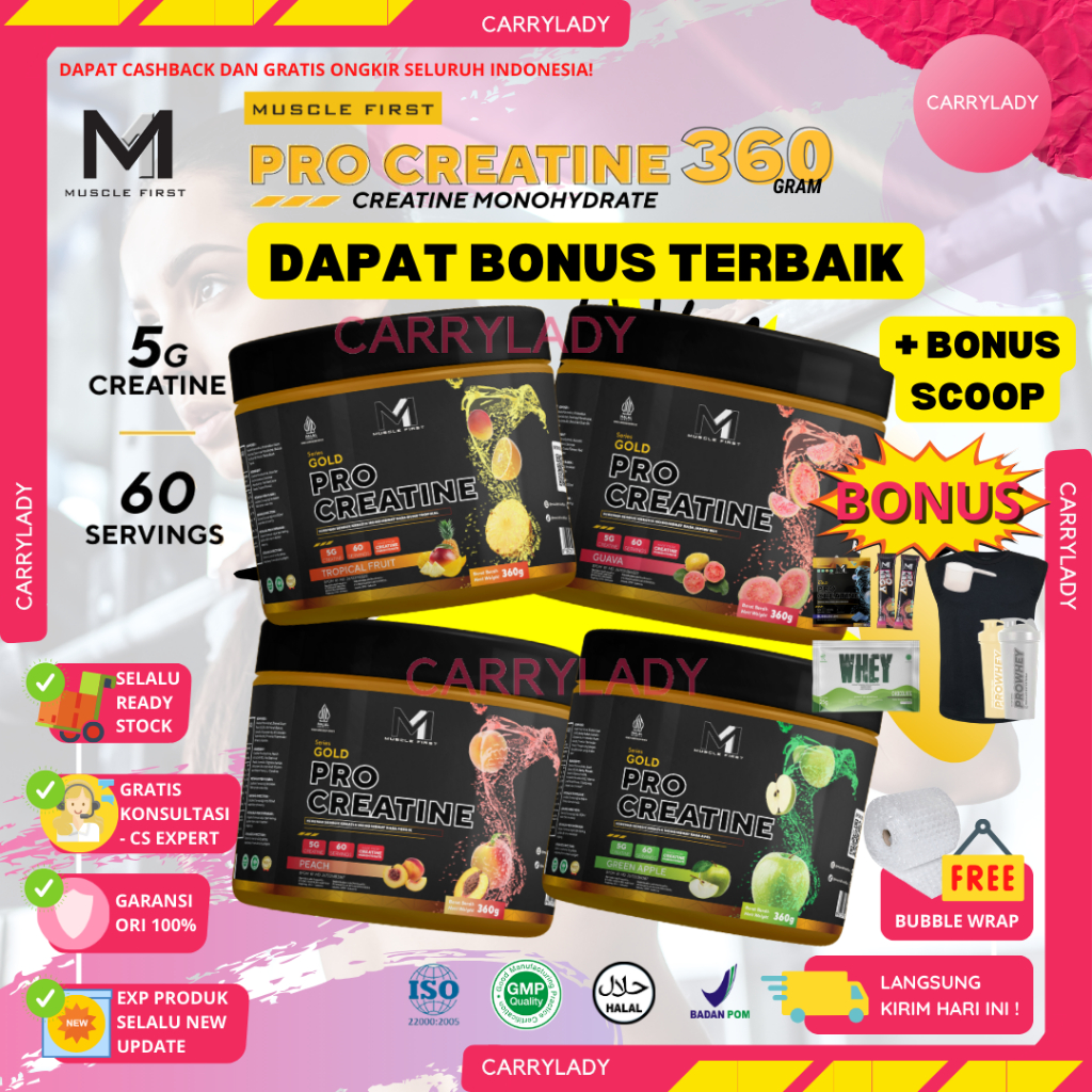 M1 Muscle First Creatine 360 gram 60 Serving Pro Creatine Monohydrate ...