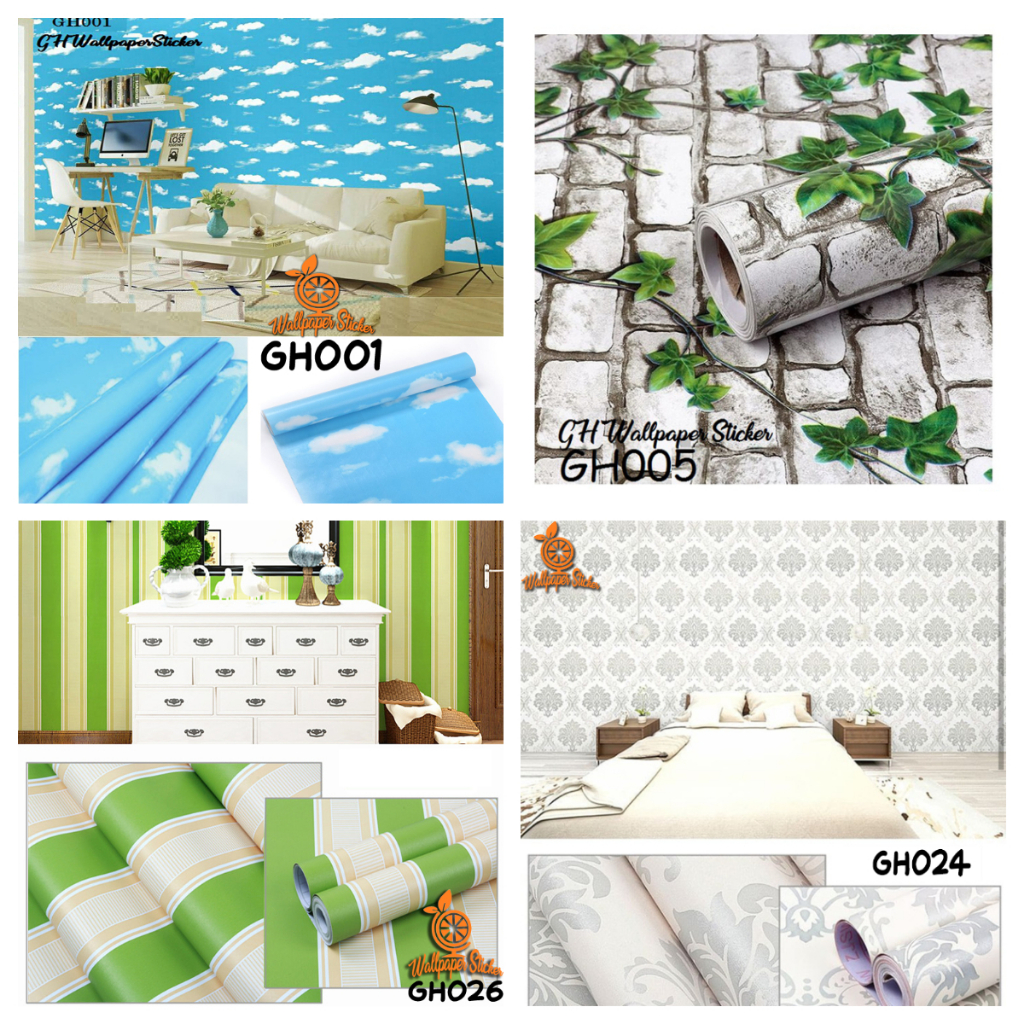 Wallpaper Sticker Size 45 cm wide X 4 meters long wallpaper Sticker ...