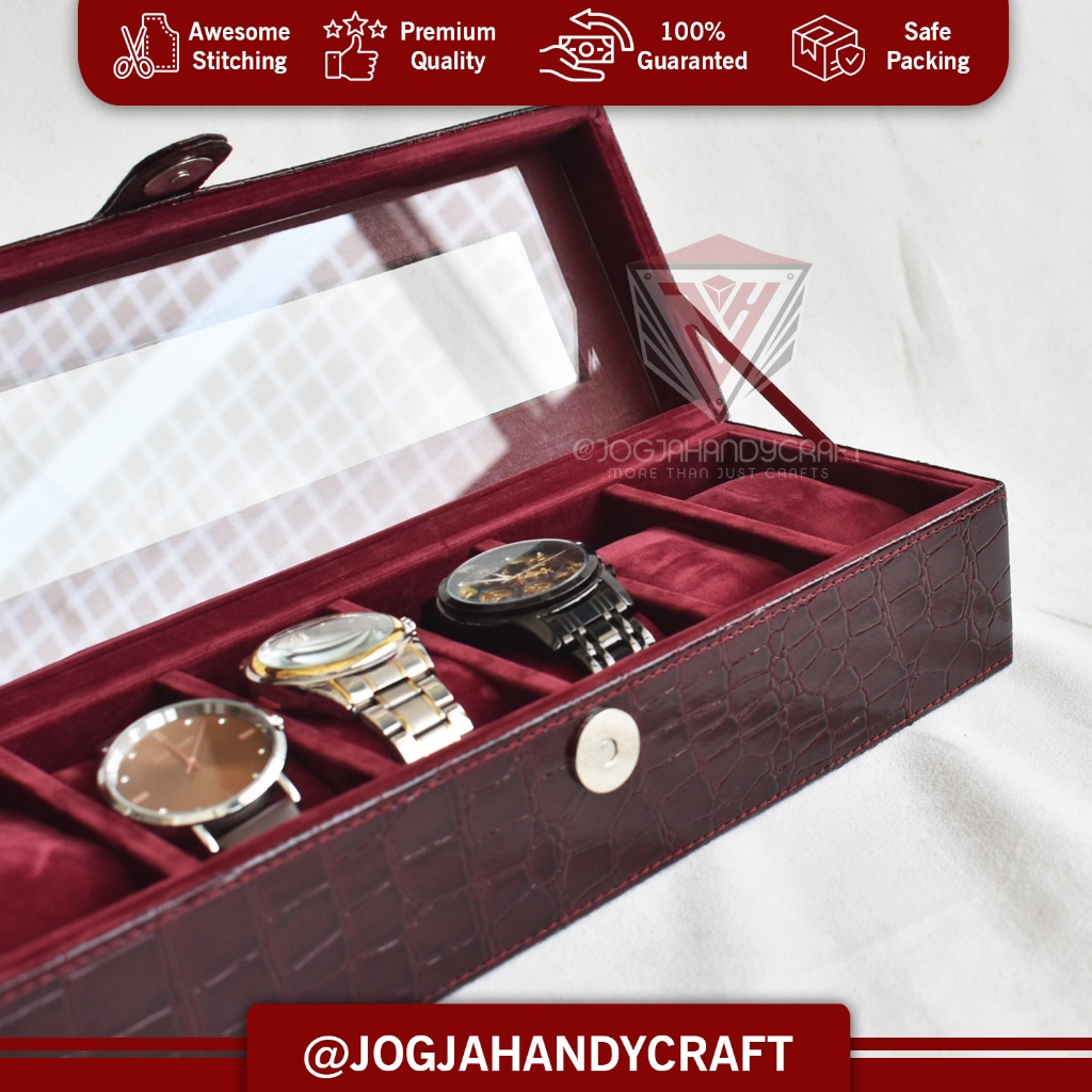 Grade A Watch Box Organizer - Watch Collection Box Contains 6 | Watch ...