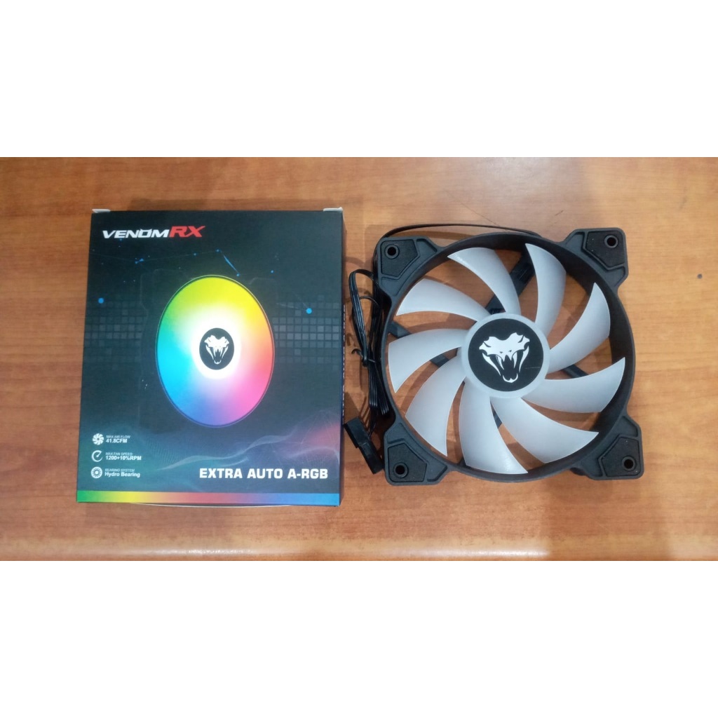PUTIH HITAM Fan Casing VenomRX Extra Auto A-RGB Black/White - single ...