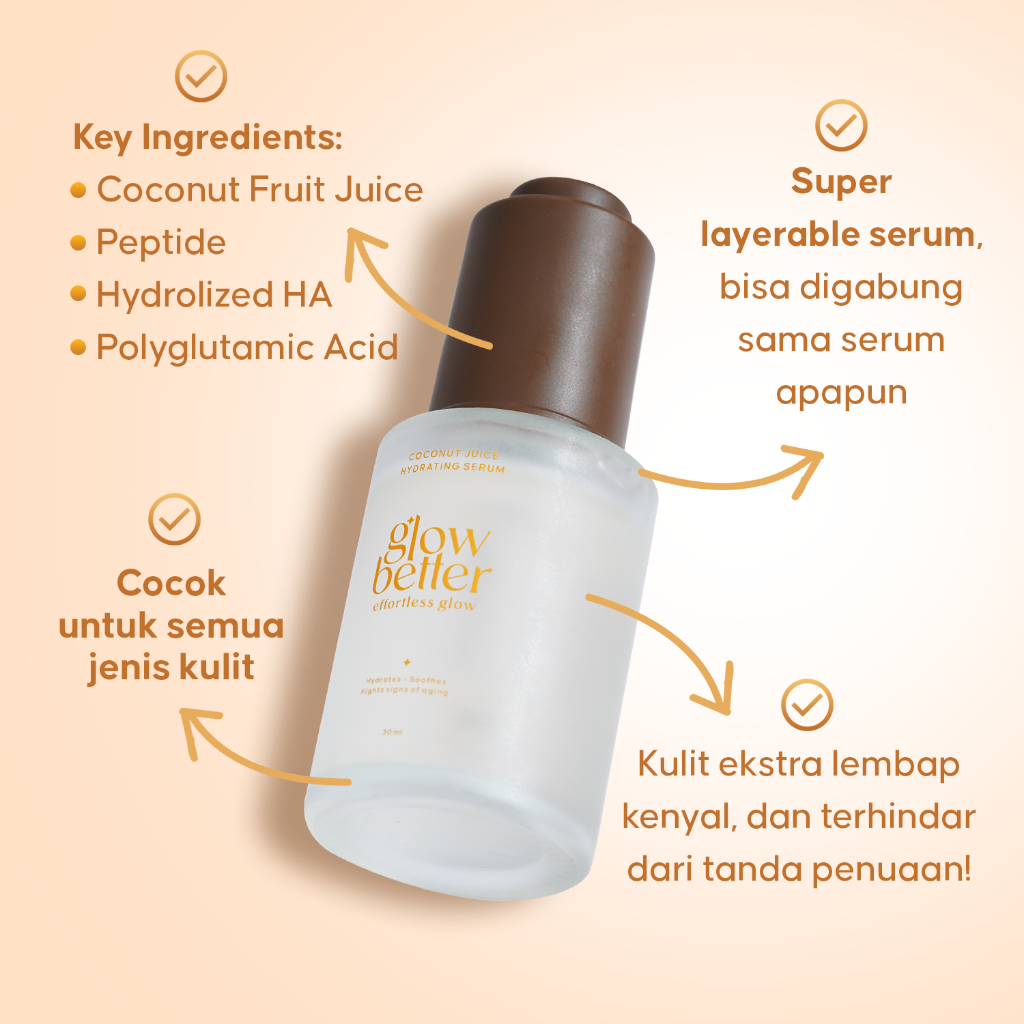 Glow Better Coconut Juice Hydrating Serum 30ml - Moisturizing And ...