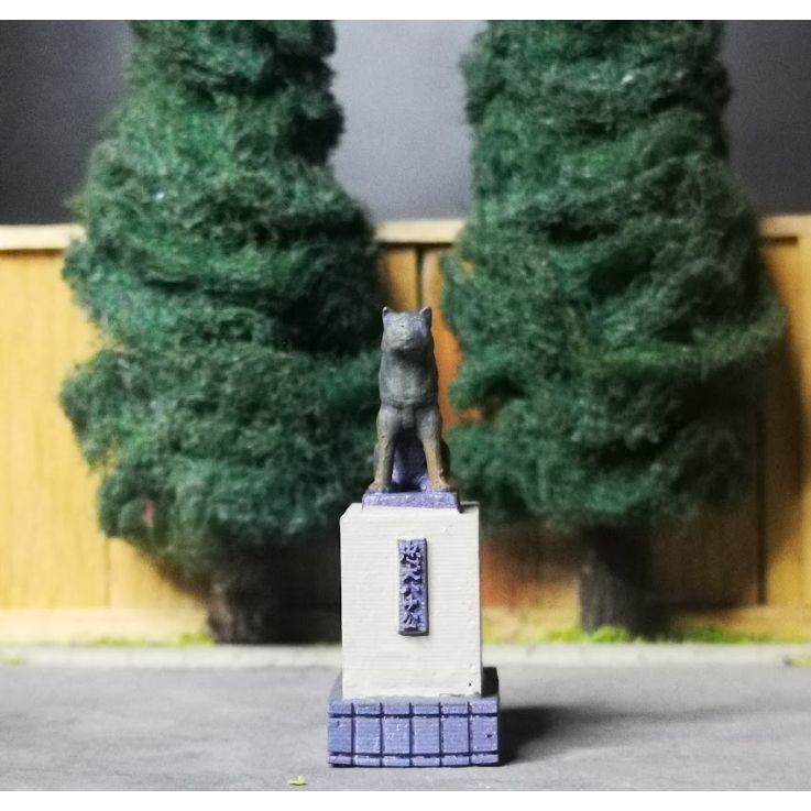 3d Change Hachiko Statue Statue 1 64 scale Diecast diorama Accessories ...