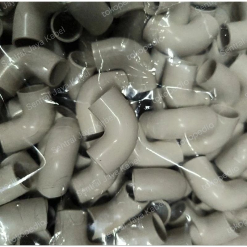PUTIH Elbow KNEE CONDUIT ELECTRIC 20MM WHITE CONTENTS 200PCS | Shopee ...