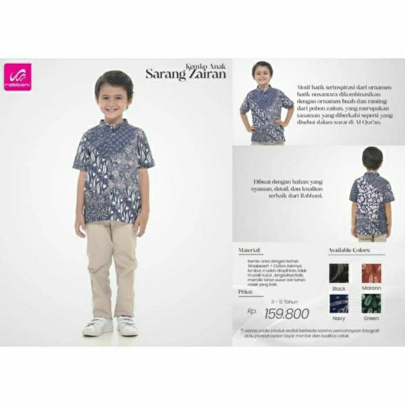 Rabbani Kemko Zairan's Child | Koko CHILDREN | Children's CLOTHING ...