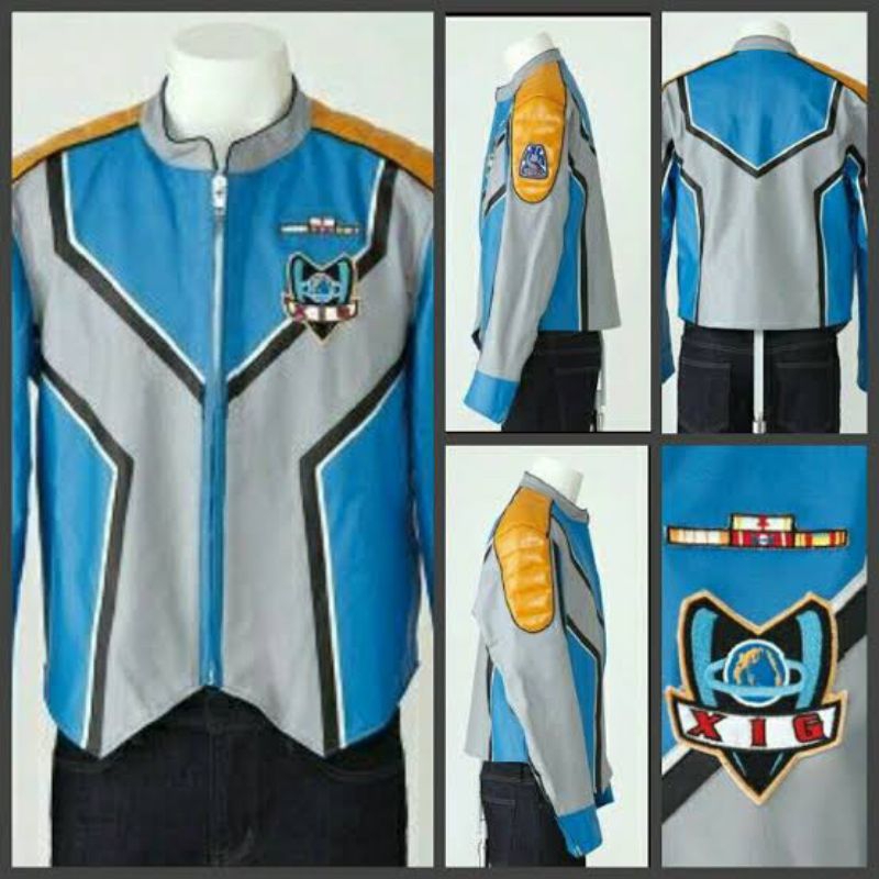 Ultraman XIG 1. Synthetic Leather Jacket | Shopee Philippines