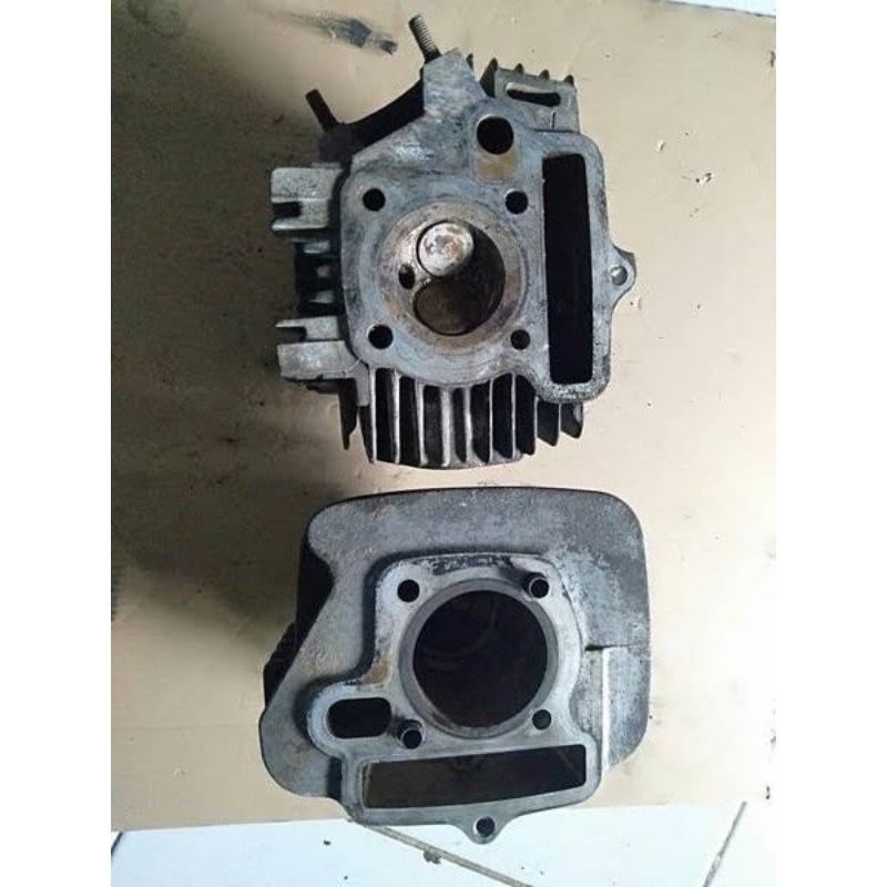 Piston block complete with cylinder head pul filled honda Supra Fit 100 ...