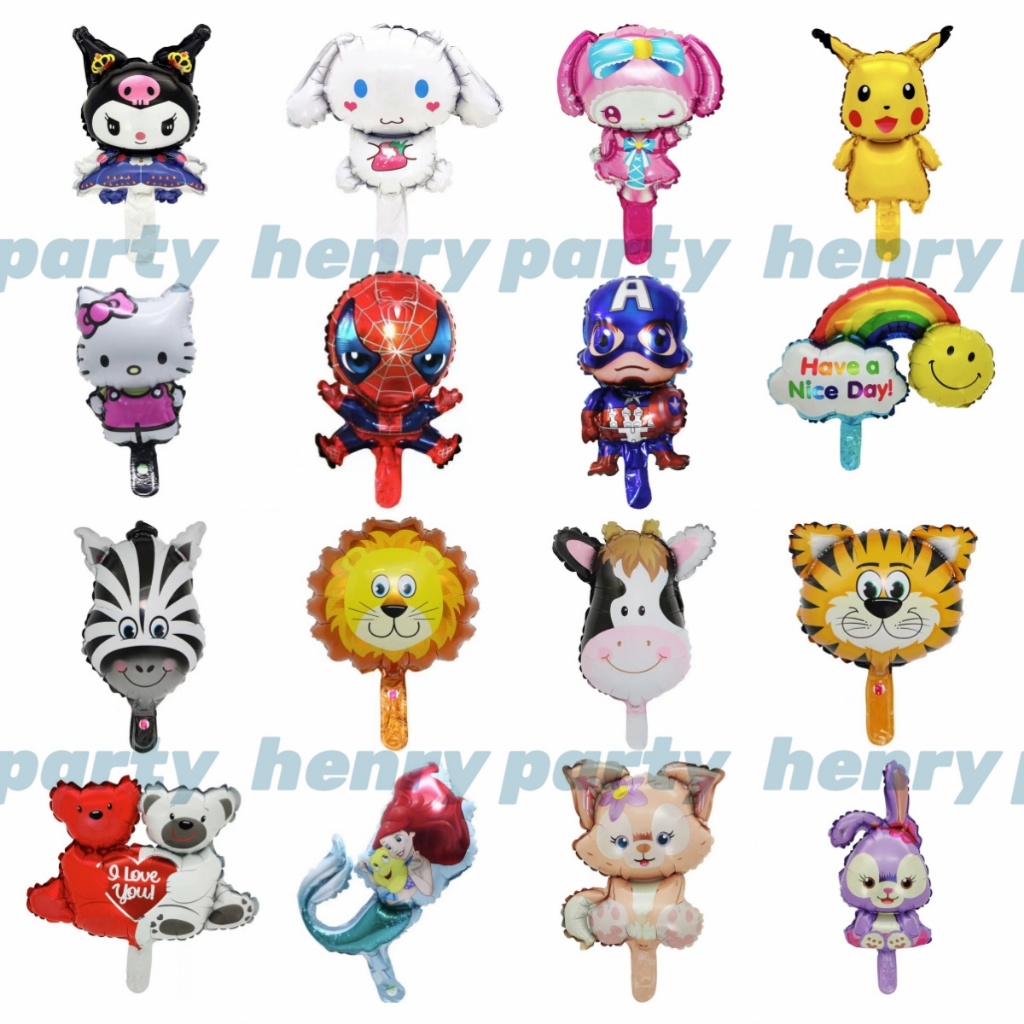 Cartoon foil balloons cute cartoon character foil balloons letter ...