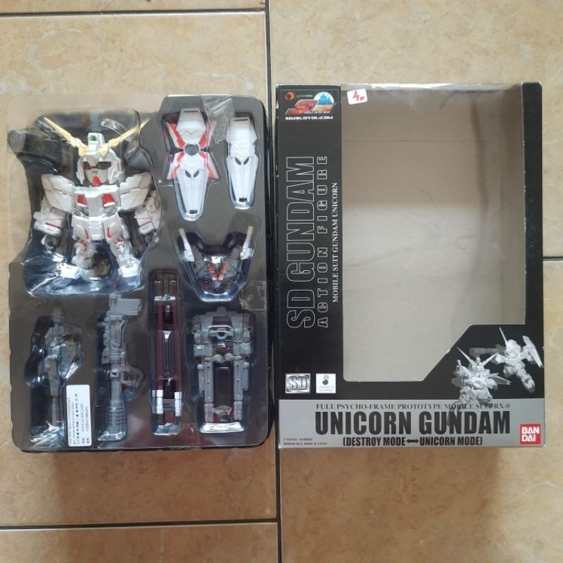 Sd Gundam Action Figure SDGO Unicorn Gundam Original Bandai | Shopee ...
