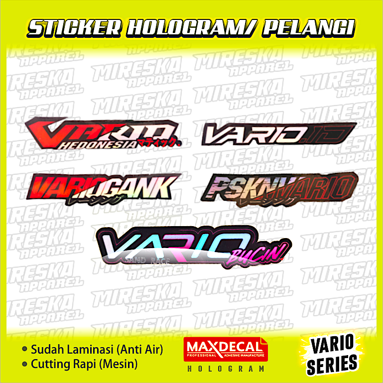 Viral Hologram Sticker Honda VARIO Series/Word Sticker/Motorcycle ...