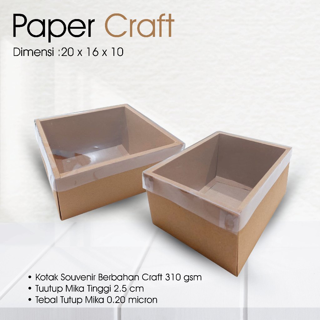MINIMAL Souvenir Packaging Box Made from Craft Paper Uk. 20 x 16 x 10 ...