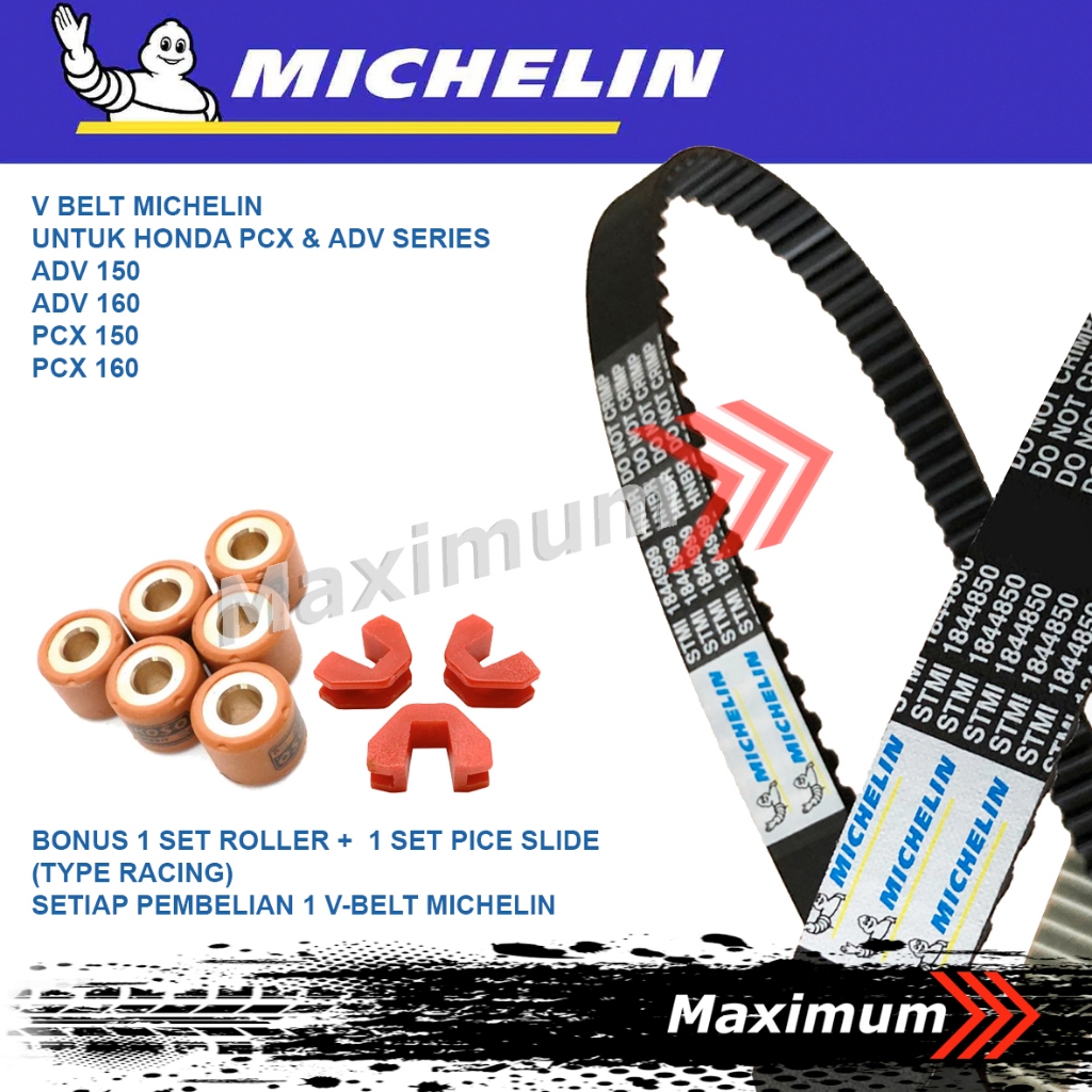 MICHELIN VAN BELT V BELT PCX ADV VAN BELT PCX ADV 125 150 160 | Shopee ...