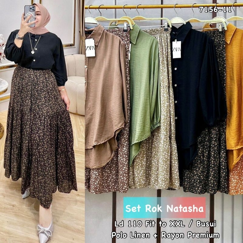 Preium MIX CRINKEL RAYON SET/ NATASYA SKIRT SET CLOTHES AND PANTS ...