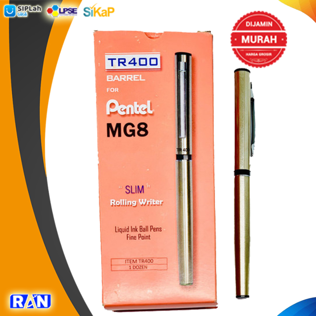 REFILL Ballpoint Pen Pentel MG-8 Black TR400 Pen/ | Shopee Philippines