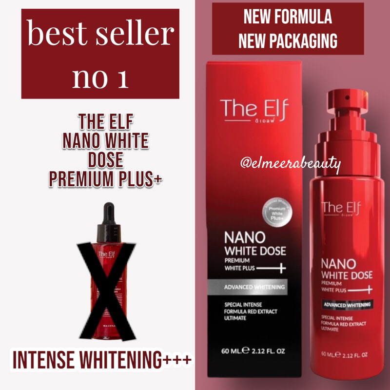 THE ELF NANO WHITE DOSE BODY SERUM WHITENING 60 ML NEW PACKAGING ...