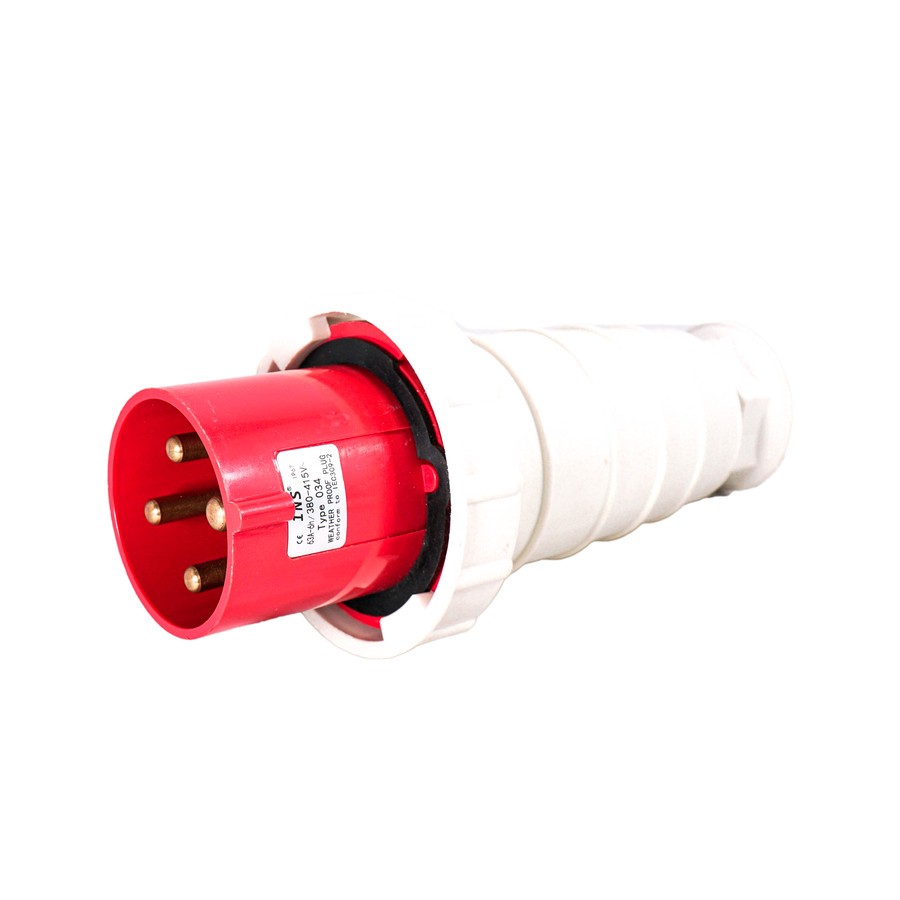 Mobile MOUNTING SOCKET 4 PIN 63A INDUSTRIAL CONTACT STOP PLUG SOCKET ...