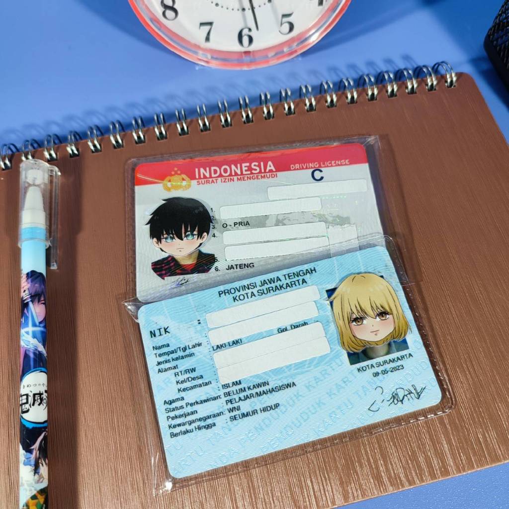 Anime Solo Leveling KTP / SIM Anti-Scratch Protective Cover - Sung Jin ...