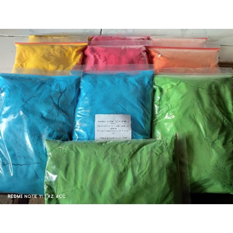 Holly powder 500gr clip packaging / color flour / holi powder / holi ...