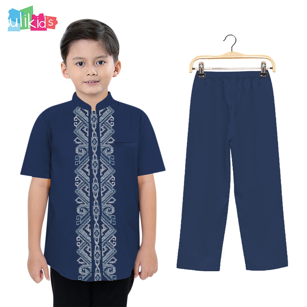 Ulikids Muslim Clothes Set Koko Suit for Boys Combination of Batik ...