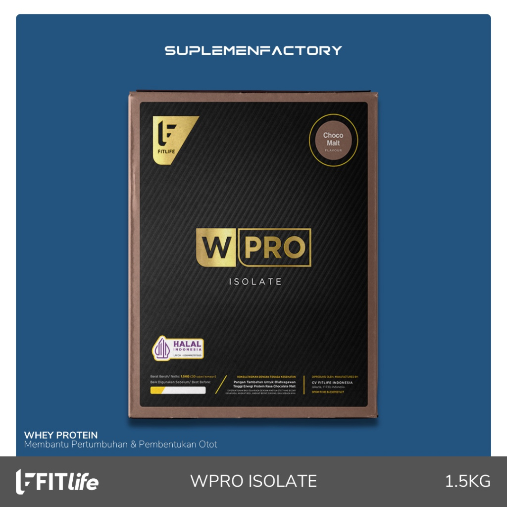 Fitlife WPro Isolate 1.5 Kg 3 Lbs Whey Protein | Shopee Philippines
