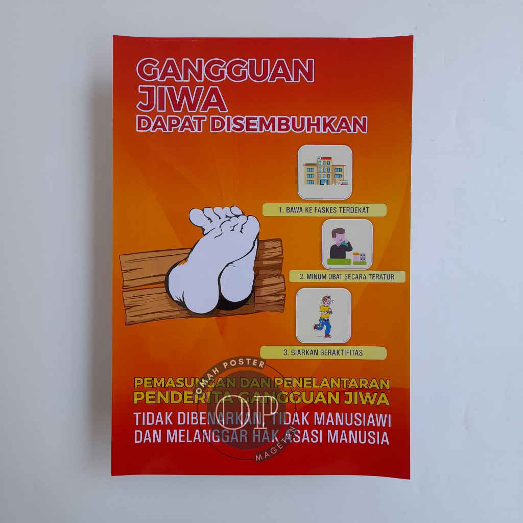 Healing Mental Disorders Poster - ODGJ - Health Poster | Shopee Philippines