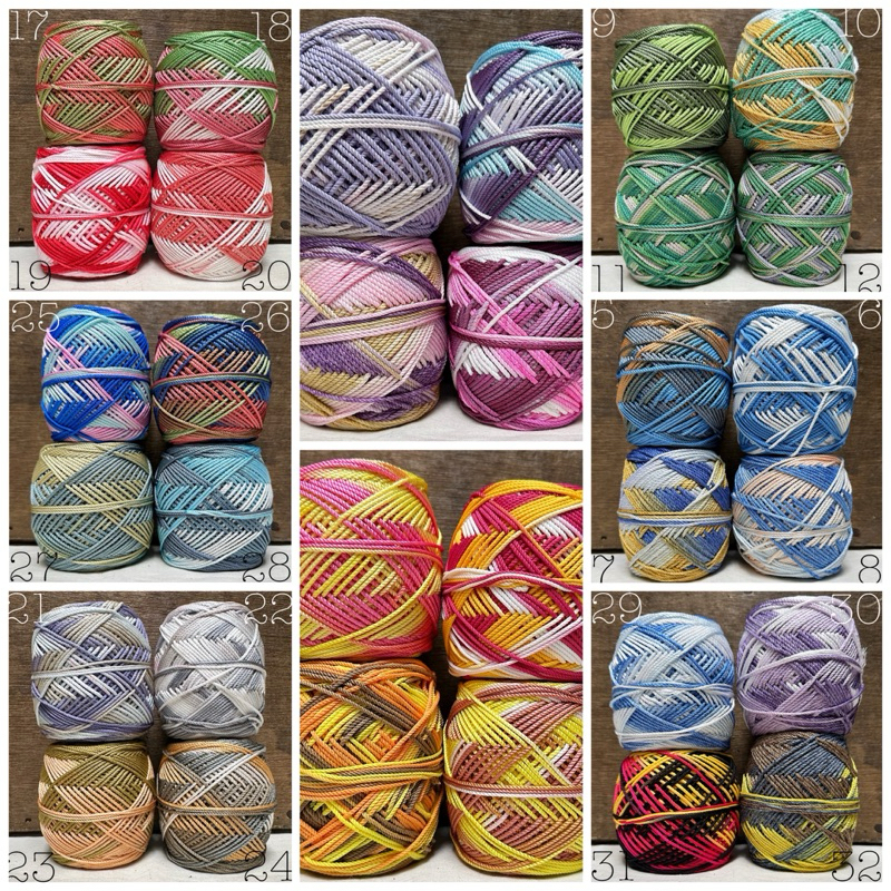 Bursting POLY Knitting Yarn (Ombre Polyester) Gradation | Shopee ...