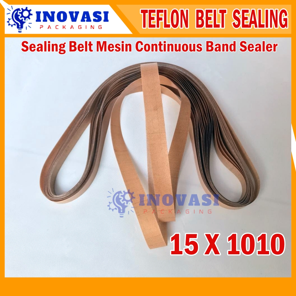 DBF-1000 Continuous Band Sealer Teflon Belt 15mm x 1010mm Teflon Fabric ...