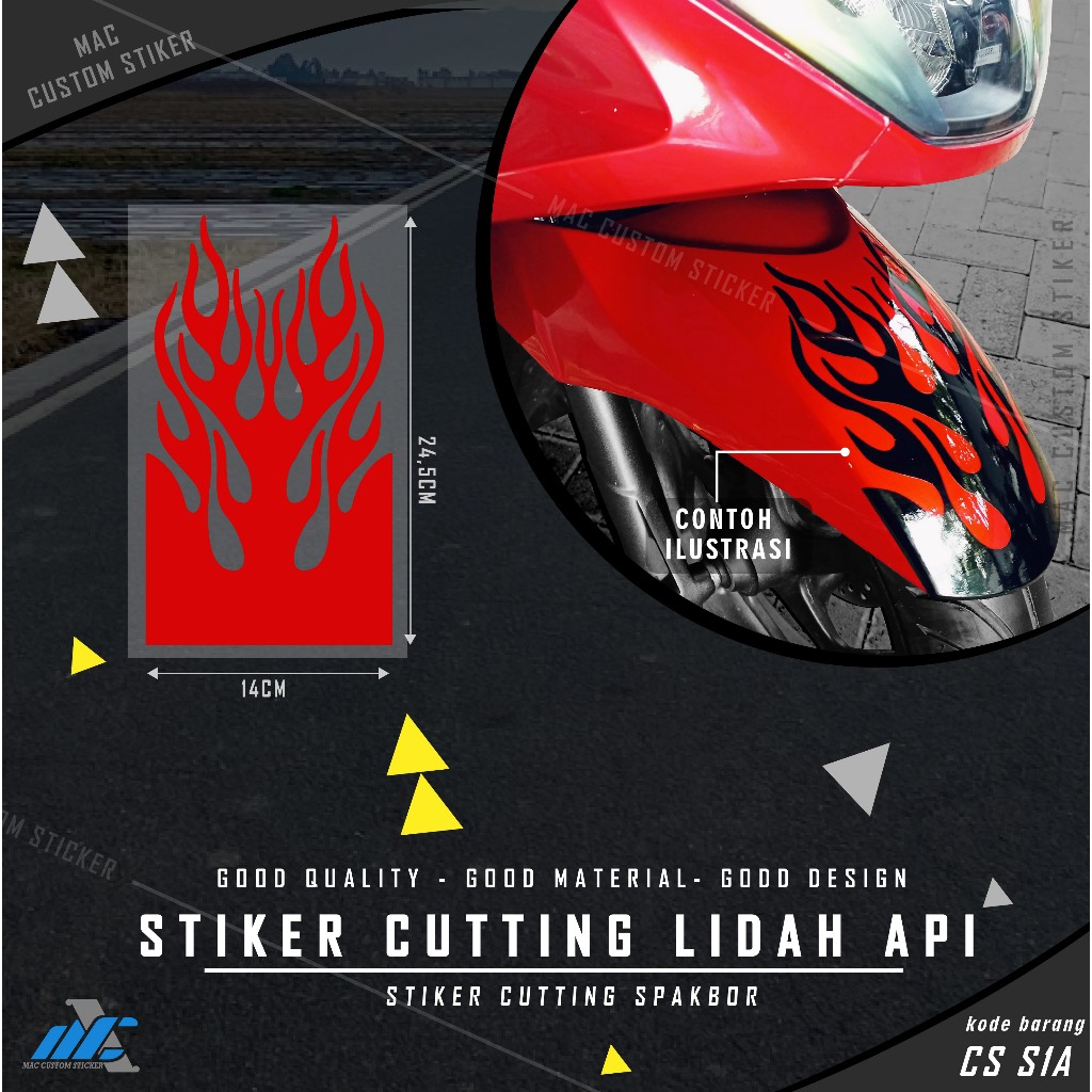 Fire TONGUE SPAKBOR STICKER - TRIBAL FIRE SPAKBOR STICKER - FIRE TONGUE ...