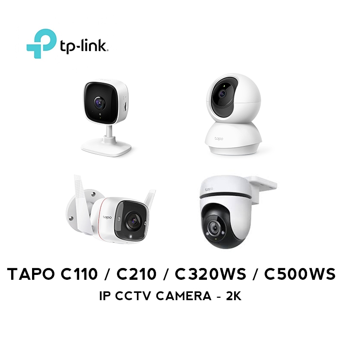 Tp Link Tapo C110/C210/C320WS/C520WS - 2K Resolution IP Camera CCTV 360 ...