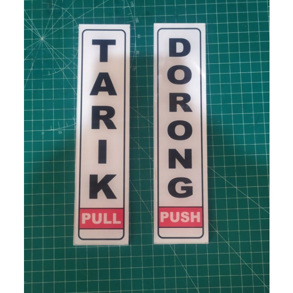 Acrylic push pull door sign - acrylic push pull label | Shopee Philippines