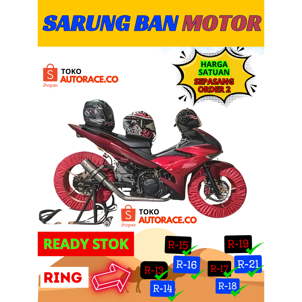 Antique MOTORCYCLE TIRE COVERS FOR KLX SUPERMOTO NINJA SATRIA VARIO ...