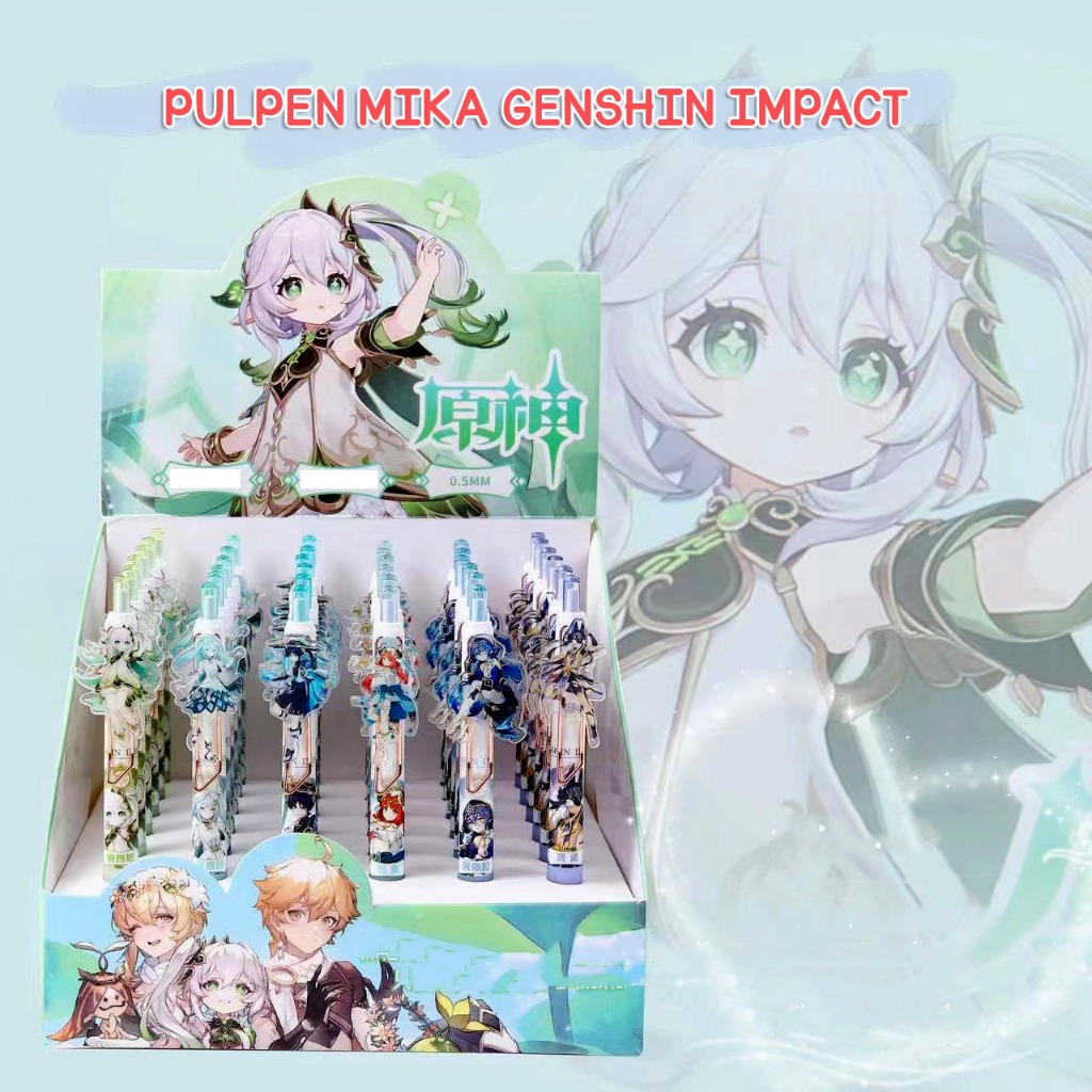 GM - MICA PEN ANIME CHARACTER GAME GENSHIN IMPACT BLACK INK | SCHOOL ...