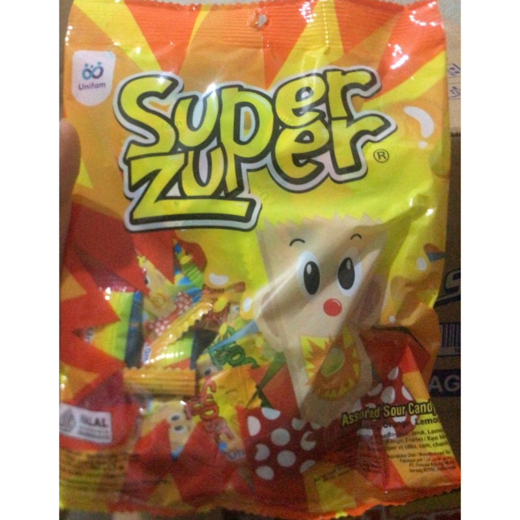 Old Fashioned CANDY SUPER ZUPER CONTAINS 40 ASSORTED SOUR CANDY Snacks ...
