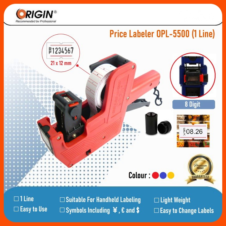 MESIN Opl 5500 origin Labeller price label tool, price label machine ...