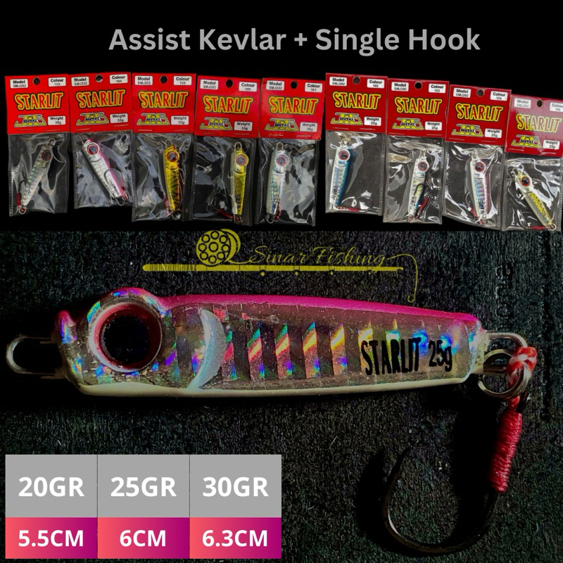 MATA Micro Jig Metal Jig Big Eye Bellok Challenge Cast Jig Starlit ...