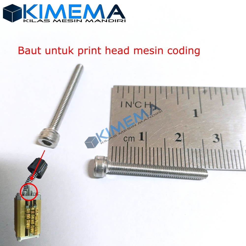 MESIN Print head bolts for attaching DY-8 HP-241 coding machine letter ...