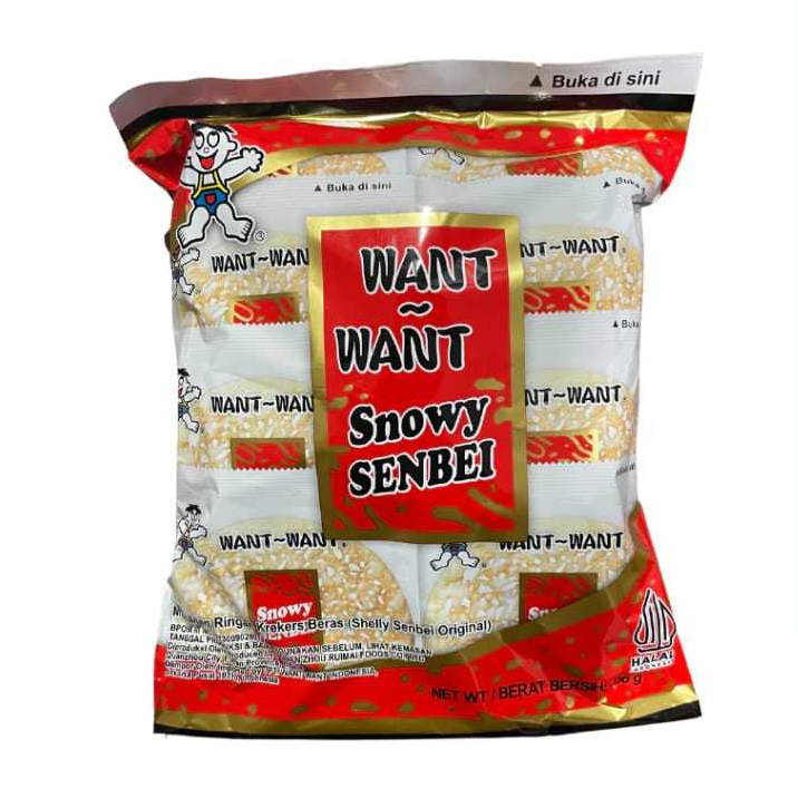 Want Want Snowy Shelly Senbei 96 gr Original Rice Crackers | Shopee Philippines