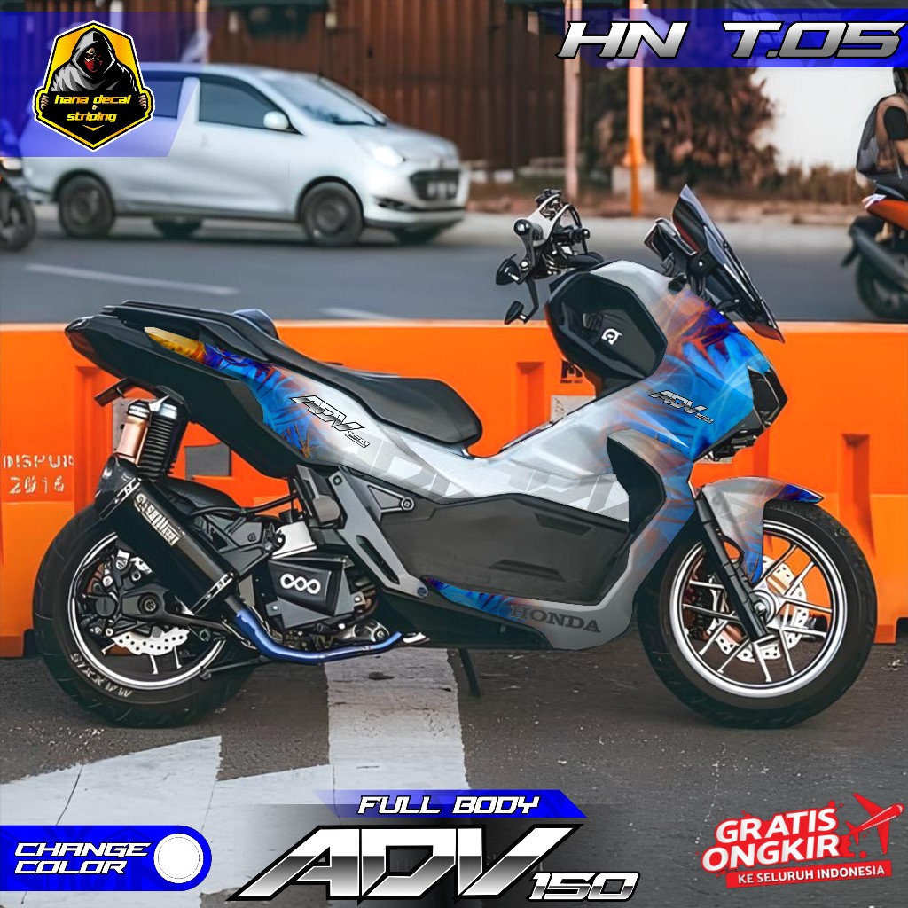 (NEW) Decal sticker honda adv 150 striping adv full body CUSTOM Design ...