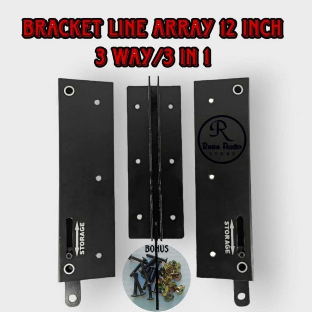 Line Array 3 in 1 Bracket Box Size 12'' 3WAY Speaker Quality 3x1 ...