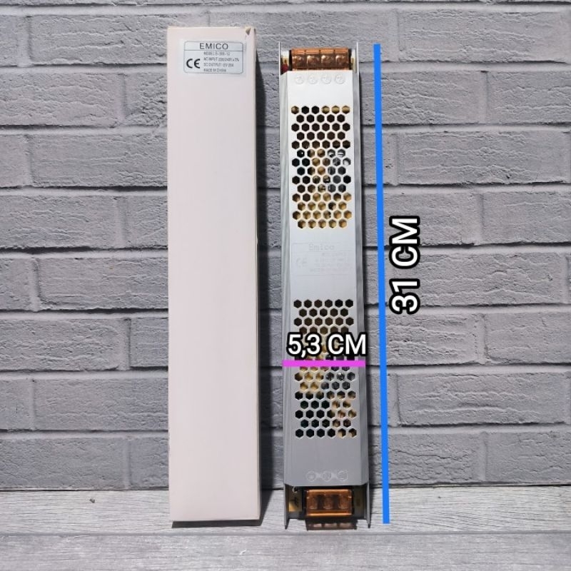 Emico TRAFO 25A DRIVER ADAPTER POWER SUPPLY 300W 12V QUALITY CCTV LED STRIP | Shopee Philippines