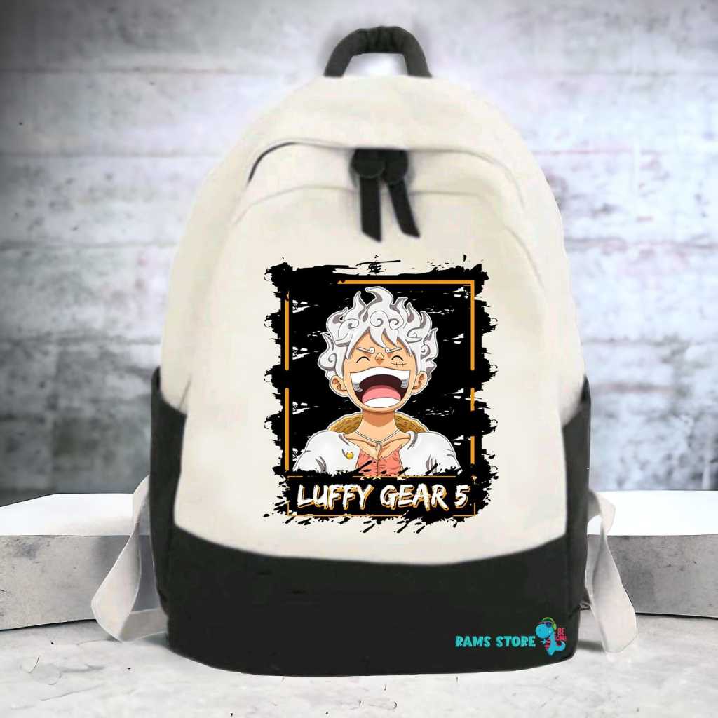 Onepiece Luffy Gear 5 Unisex Anime Pattern Character School Backpacks ...