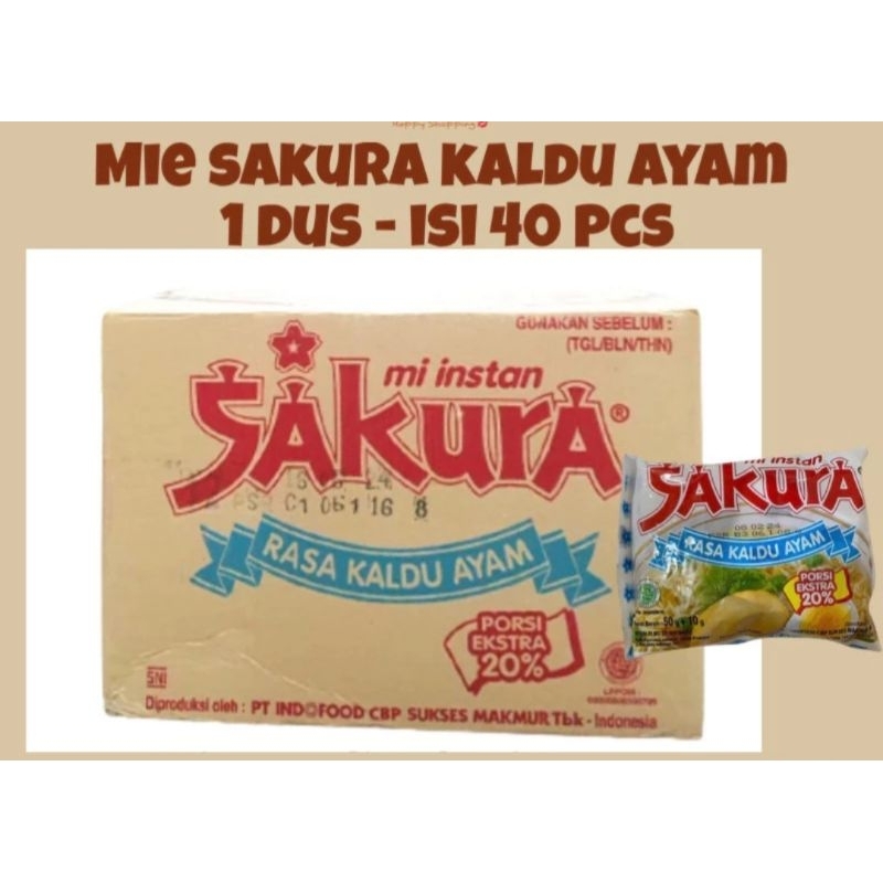 CHICKEN BROTH SAKURA NOODLES (1DOS CONTAINS 40 PCS) | Shopee Philippines