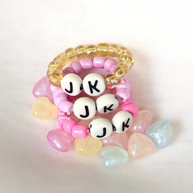 Bts JK Beads Ring [fanmade accessories bangtan namjoon yoongi hoseok ...