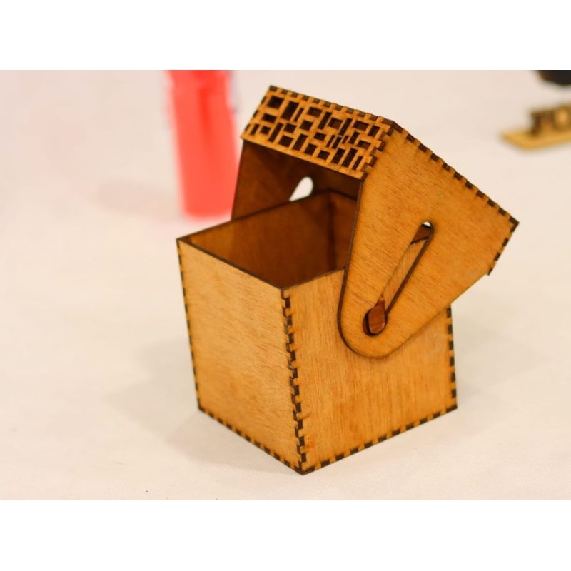 KAYU LOKAL Laser cut wooden box, wooden craft box unique luxury elegant ...