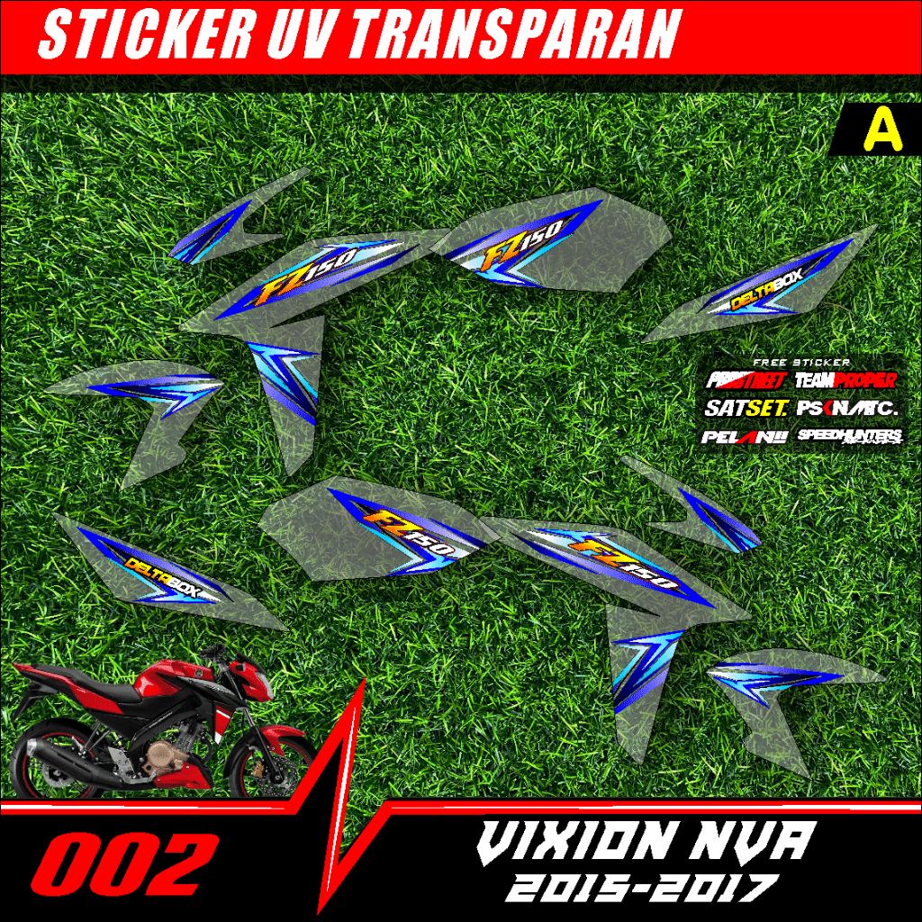 Yamaha Vixion NVA PRO 002 Transparent Striping | Shopee Philippines