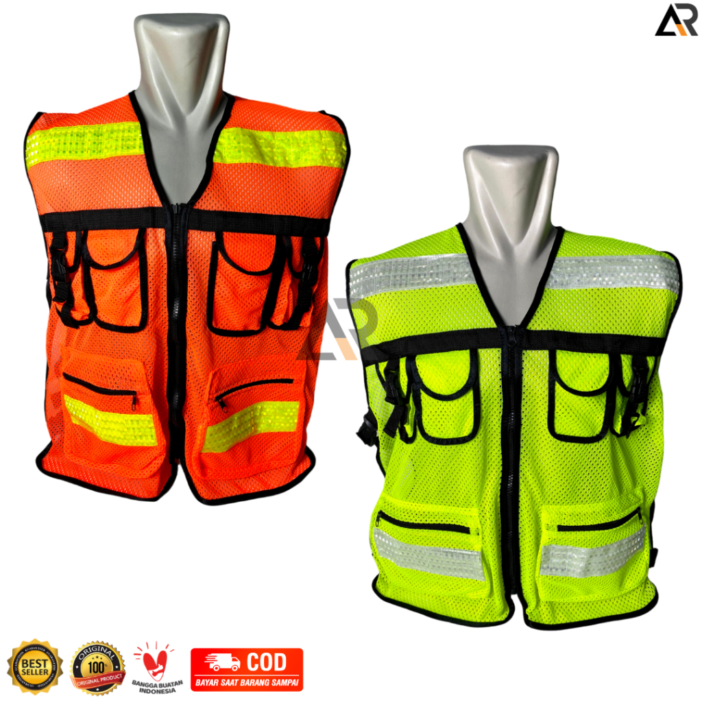 Project Work safety Net vest 6 Pockets Mining vest, Project vest ...