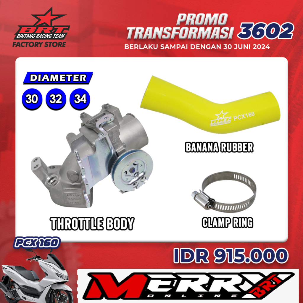 LOKAL Throttle Body BRT PCX 160 Local ADV 160 30 30mm 32 32mm 34 34mm ...