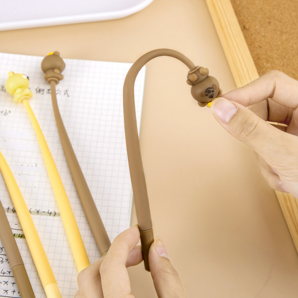 Rocking Gel Pen 0.5mm Rubber Topper Head Cute Character/Cute Pen/KIKU ...