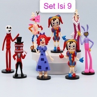 The Amazing Digital Circus Action Figure Set of 9 Pcs Pomni Jax Gangle ...